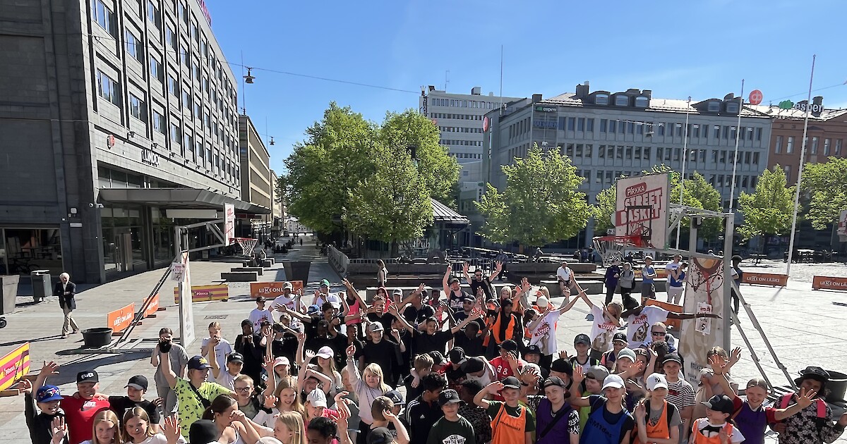 Vauhdikas Pirkka Street Basket Vaasassa Vauhdikas Pirkka Street Basket Vaasassa