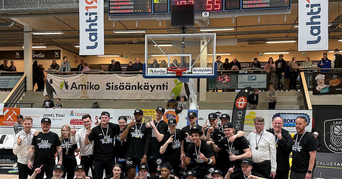 Lahti Basketball miesten divisioona A:n mestariksi 1805 katsojan edessä ...