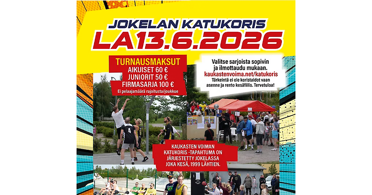 Jokelan Katukoris järjestetään 13. kesäkuuta